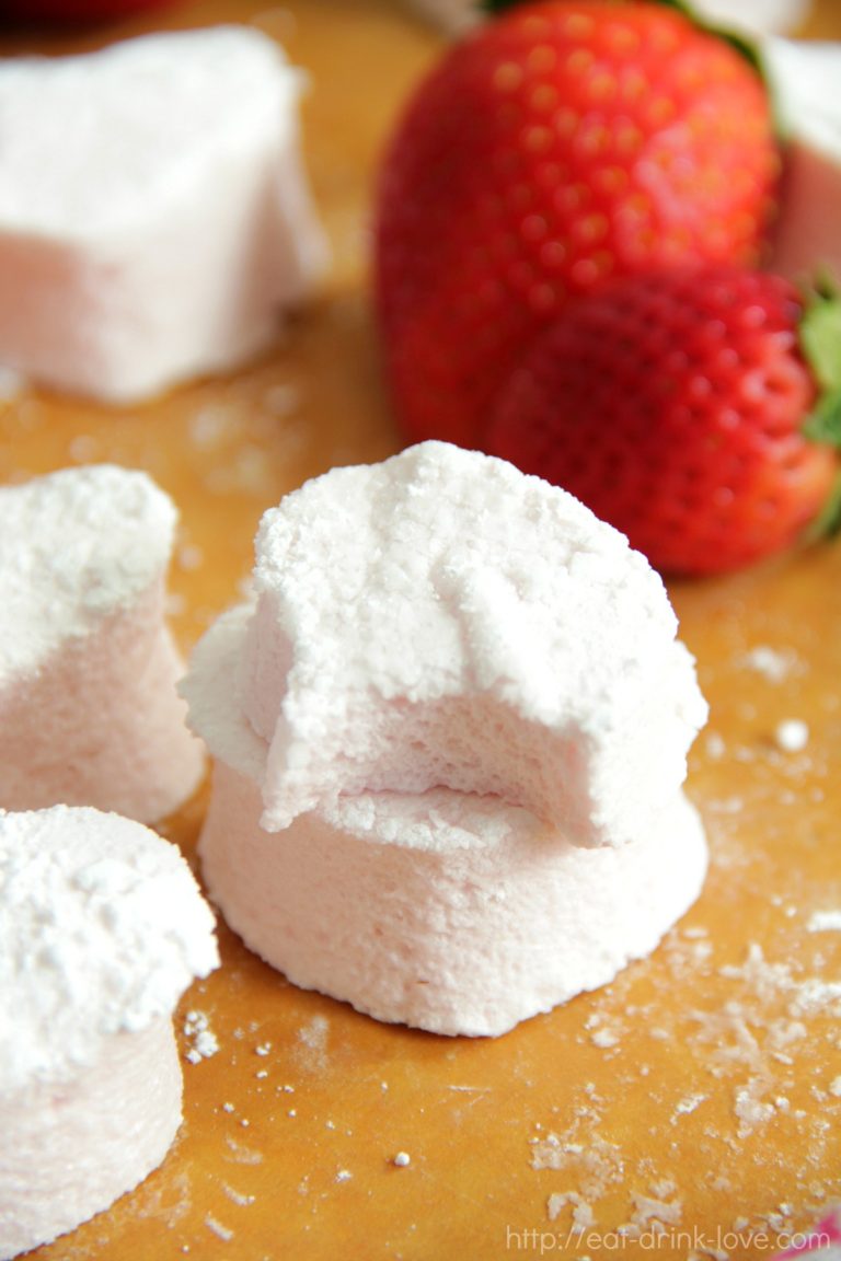 Strawberry Marshmallows - Eat. Drink. Love.