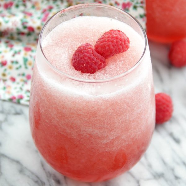Raspberry Peach Frosé - Eat. Drink. Love.