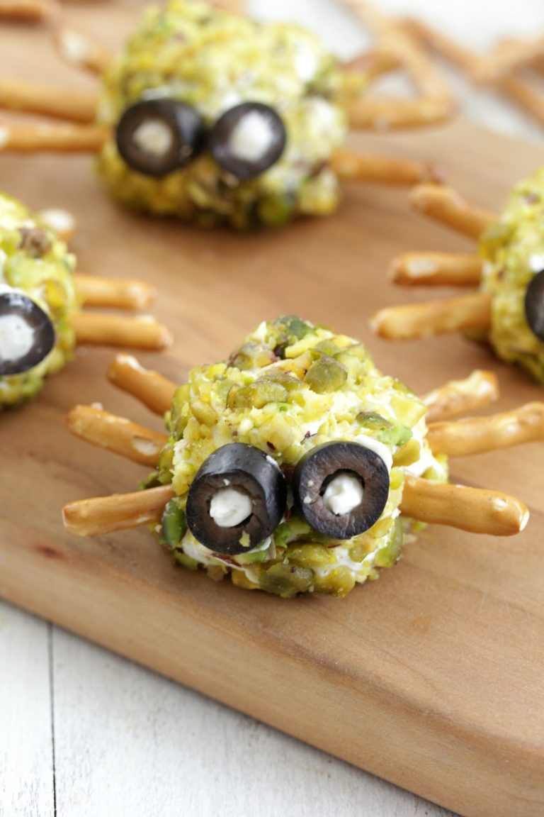 Goat Cheese Ball Spiders - Eat. Drink. Love.