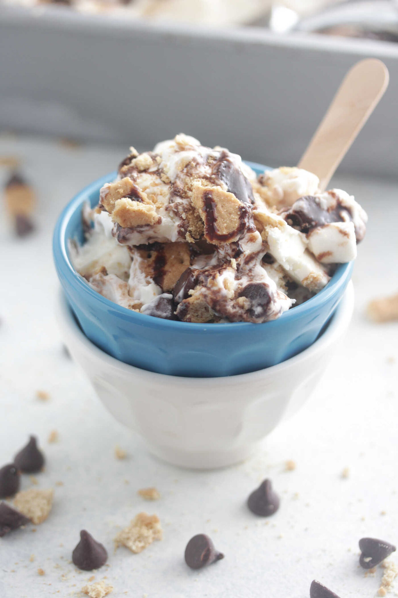 S'mores No-Churn Ice Cream - Eat. Drink. Love.